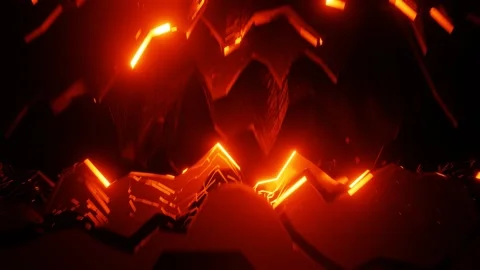 Red Rocky Cave Background Loop Animation... | Stock Video | Pond5