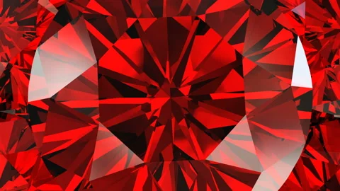 Red ruby rotation close-up. Top view, 4k | Stock Video | Pond5