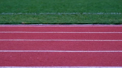 Green Running Track Stock Footage ~ Royalty Free Stock Videos | Pond5
