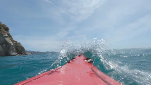 Kayak Splash Stock Footage ~ Royalty Free Stock Videos | Pond5