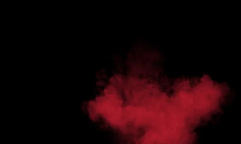 Red smoke explosion and glowing particle... | Stock Video | Pond5