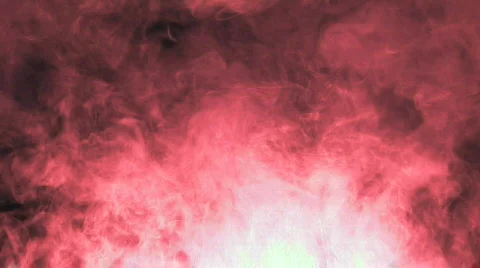 Red Smoke Rising on a Black Background | Stock Video | Pond5