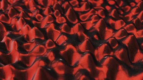 Red Spiky Metallic Texture Animation - s... | Stock Video | Pond5