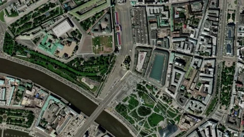 Red Square Moscow map background loop. S... | Stock Video | Pond5