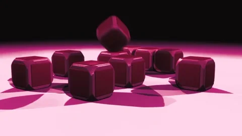 Red Square Particles Animation | Stock Video | Pond5