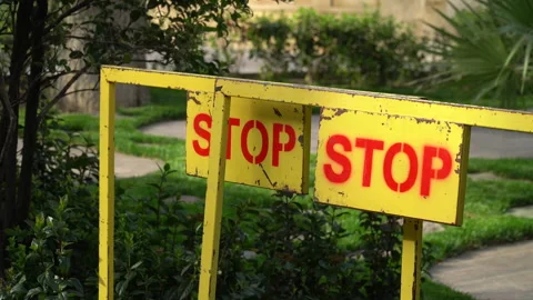 Stop Sign Movement Stock Footage ~ Royalty Free Stock Videos | Pond5