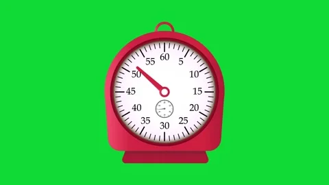 Red stopwatch time-lapse animation on a ... | Stock Video | Pond5