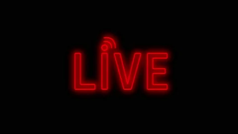 Red Stroke Live Stream Sign Indicator wi... | Stock Video | Pond5