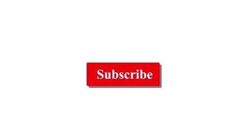 Red subscribe button animated on a white... | Stock Video | Pond5