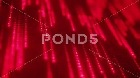 Red symbols flashing on computer screen, 3D rendering ~ Clip Art #94188011