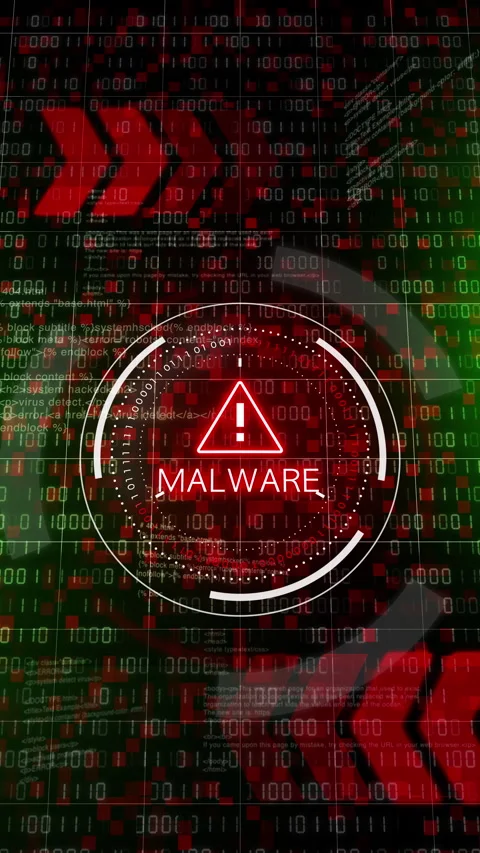 Red system warning virus sign background... | Stock Video | Pond5