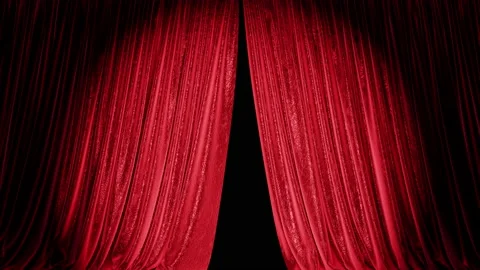 Red textured curtains 3D animation | Stock Video | Pond5