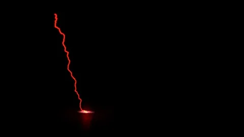Red Lightning Flash Animation Stock Video Footage | Royalty Free Red ...