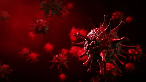 Red viral 3D animation | Stock Video | Pond5