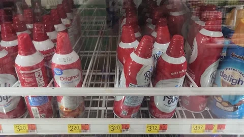 Red Whip Grocery Supermarket Food | Stock Video | Pond5