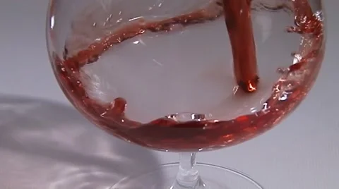Red wine on a white background ,saved cl... | Stock Video | Pond5
