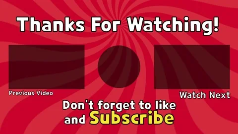 Red Youtube End Screen Video Card Animat... | Stock Video | Pond5