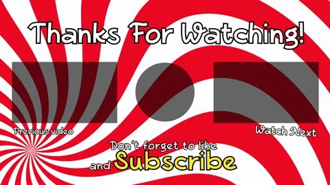 Red Youtube End Screen Video Card Animat... | Stock Video | Pond5
