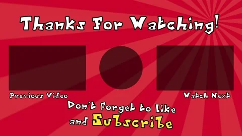 Red Youtube End Screen Video Card Animat... | Stock Video | Pond5