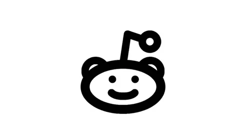 Reddit black icon background animated, l... | Stock Video | Pond5