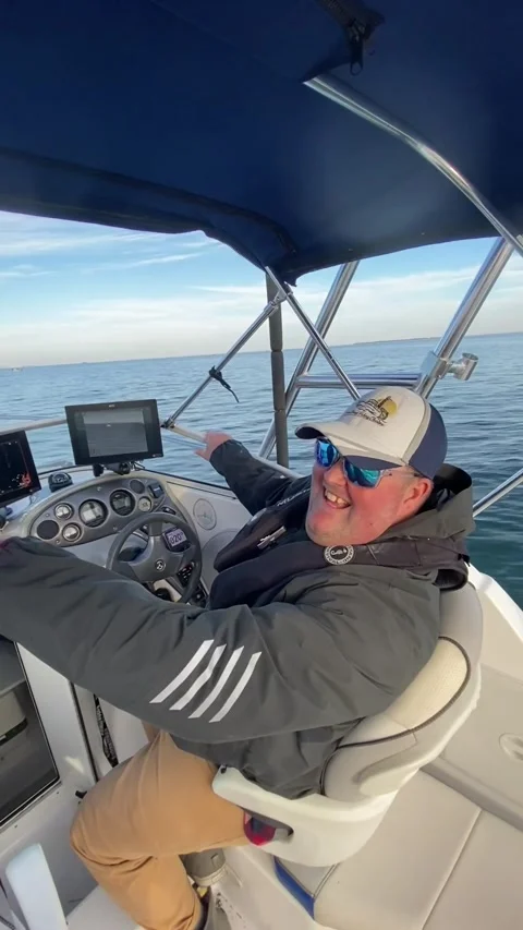 Redneck Fishing Boat, Long Point Bay, La... | Stock Video | Pond5