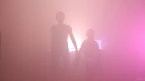 Referee holding winner. Mom and her litt... | Stock Video | Pond5