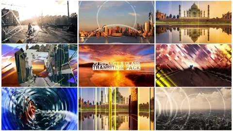 Reflect N Glass Transition Pack ~ After Effects #277151531