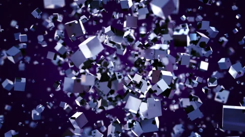 Reflection boxes Explosion background in... | Stock Video | Pond5