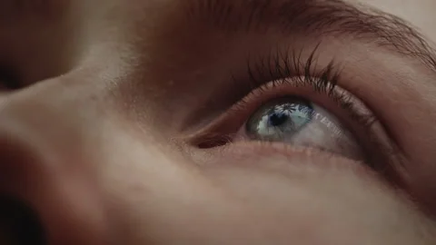 reflection of a palm tree in the eyes. G... | Stock Video | Pond5