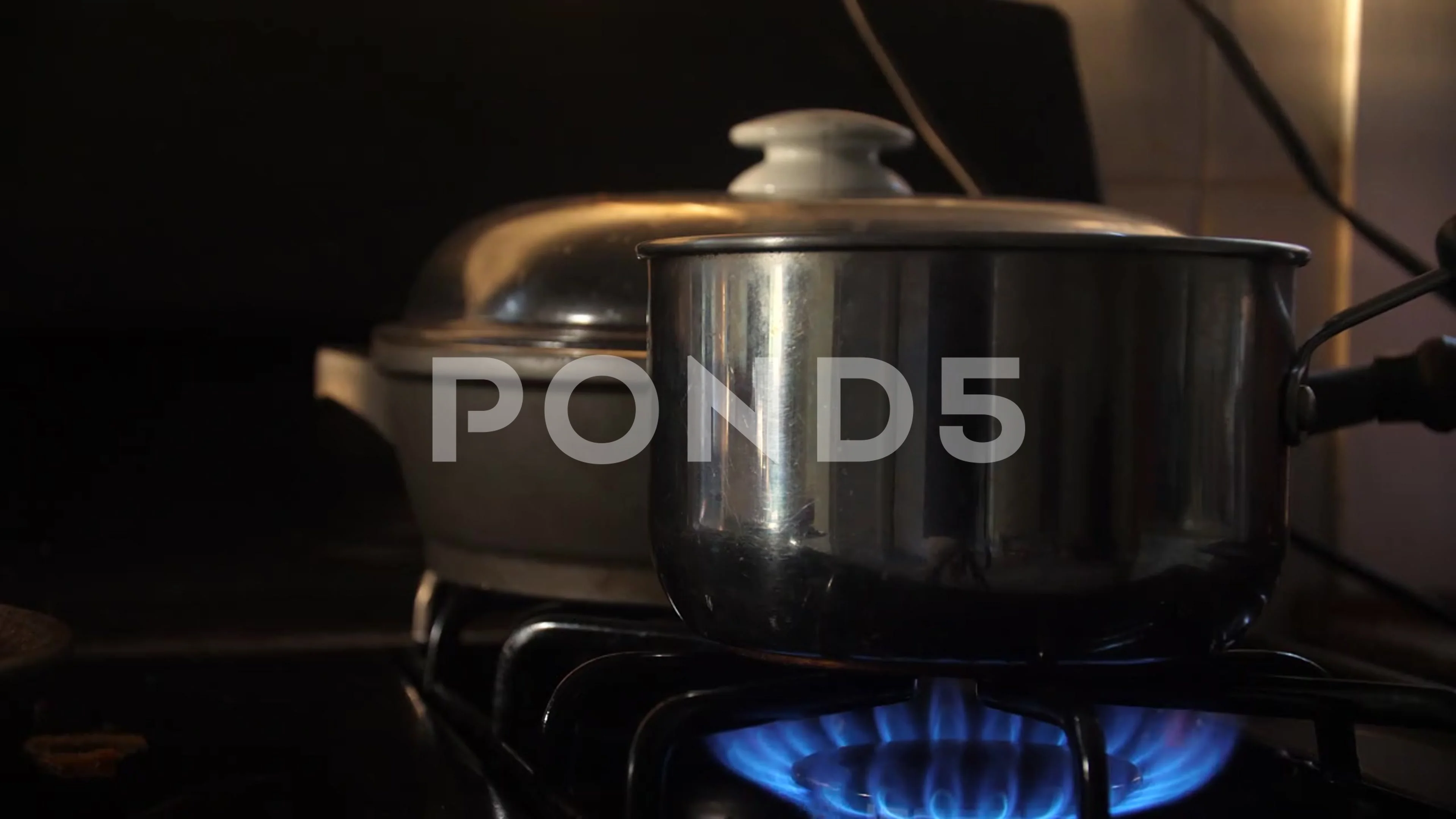 Boiling Pot On Stove