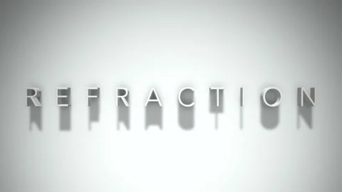 Refraction 3D title animation with shado... | Stock Video | Pond5