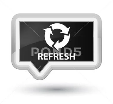 Refresh prime black banner button: Royalty Free #84431954