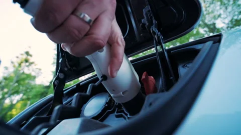 Refueling process of an electric car. | Stock Video | Pond5