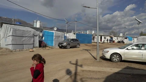 Refugees in the BARDARASH REFUGEE CAMP | Stock Video | Pond5