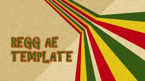 After Effects Template ~ AE: Reggae lines #52318093 | Pond5