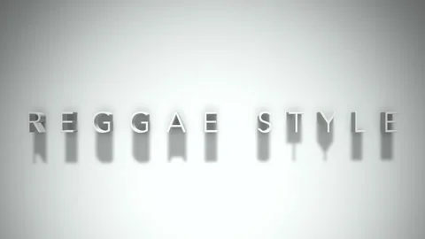reggae style 3D title animation white te... | Stock Video | Pond5