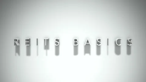 reits basics 3D title animation white te... | Stock Video | Pond5