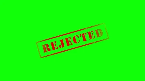 Rejected being Stamped on Green Screen w... | Stock Video | Pond5