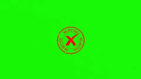 Rejected Stamp green screen Animation st... | Stock Video | Pond5