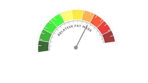 Relative fat mass bad level on measure s... | Stock Video | Pond5