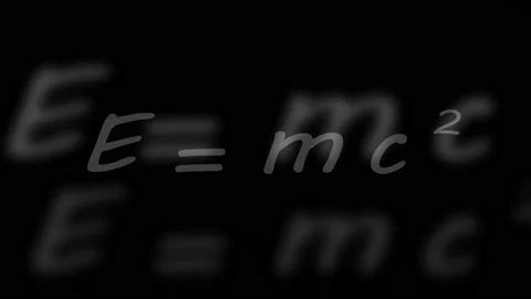 relativity theory by einstein on black b... | Stock Video | Pond5
