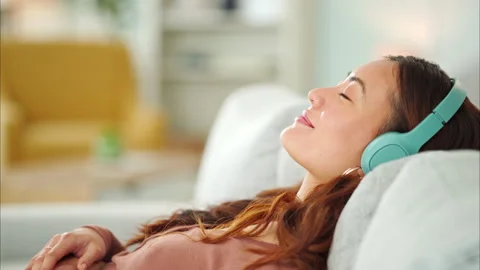 Relax Headphones Stock Footage ~ Royalty Free Stock Videos | Pond5