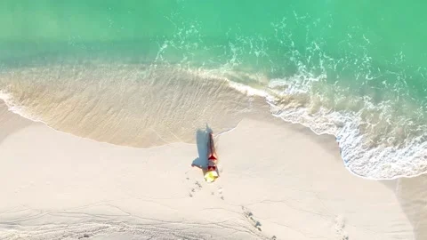 Relaxation woman body in bikini sunbathi... | Stock Video | Pond5