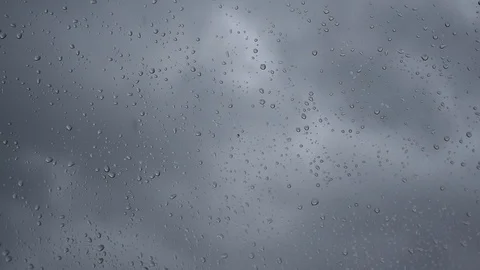 Relaxing view of the light rain falling ... | Stock Video | Pond5
