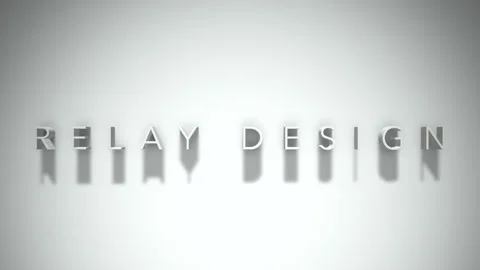 relay design 3D title animation white te... | Stock Video | Pond5