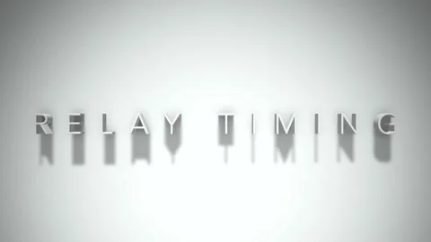 relay timing 3D title animation white te... | Stock Video | Pond5