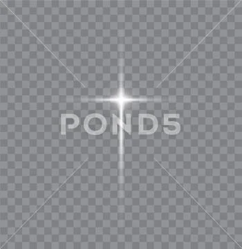 Religioush cross with sun rays on transparent background ~ Clip Art ...