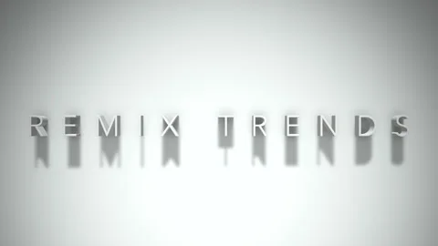 remix trends 3D title animation white te... | Stock Video | Pond5