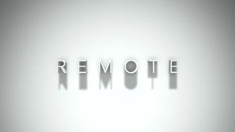 Remote 3D title animation text with shad... | Stock Video | Pond5