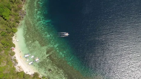 Remote beach at Palawan island, Philippi... | Stock Video | Pond5